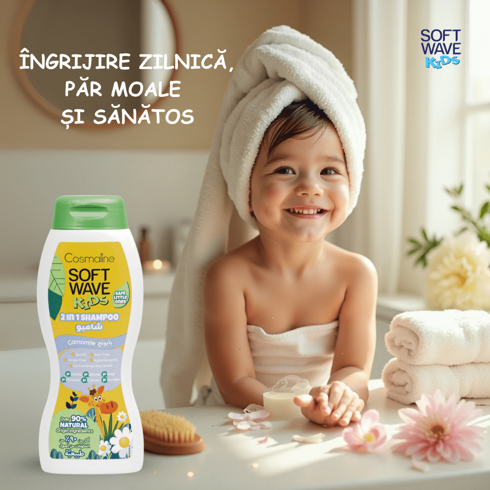Balsam copii mușețel natural 400 ml – Cosmaline Soft Wave Kids ...